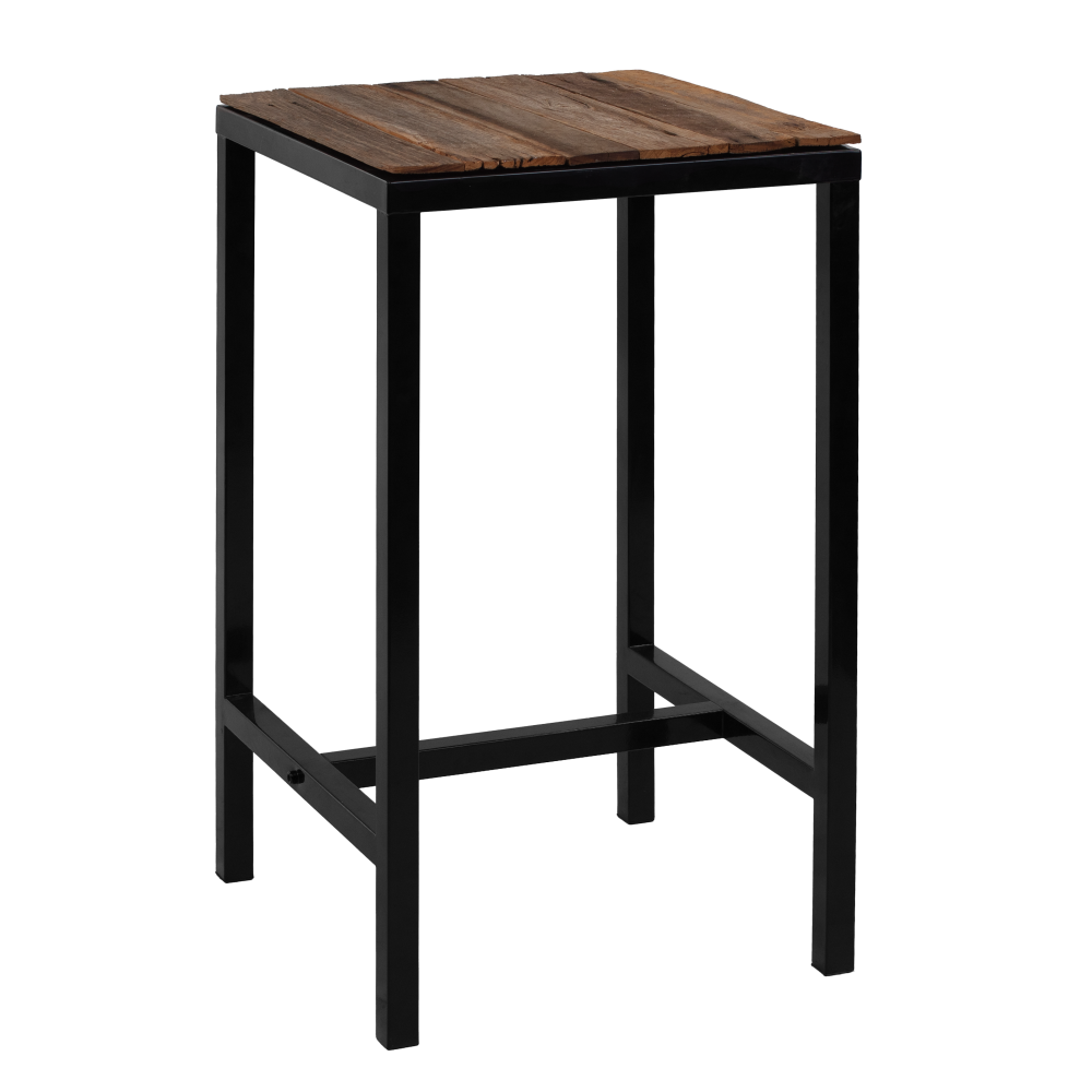 Bench Bar Square - Black / Rustic | Innovative Hiring - Dubai