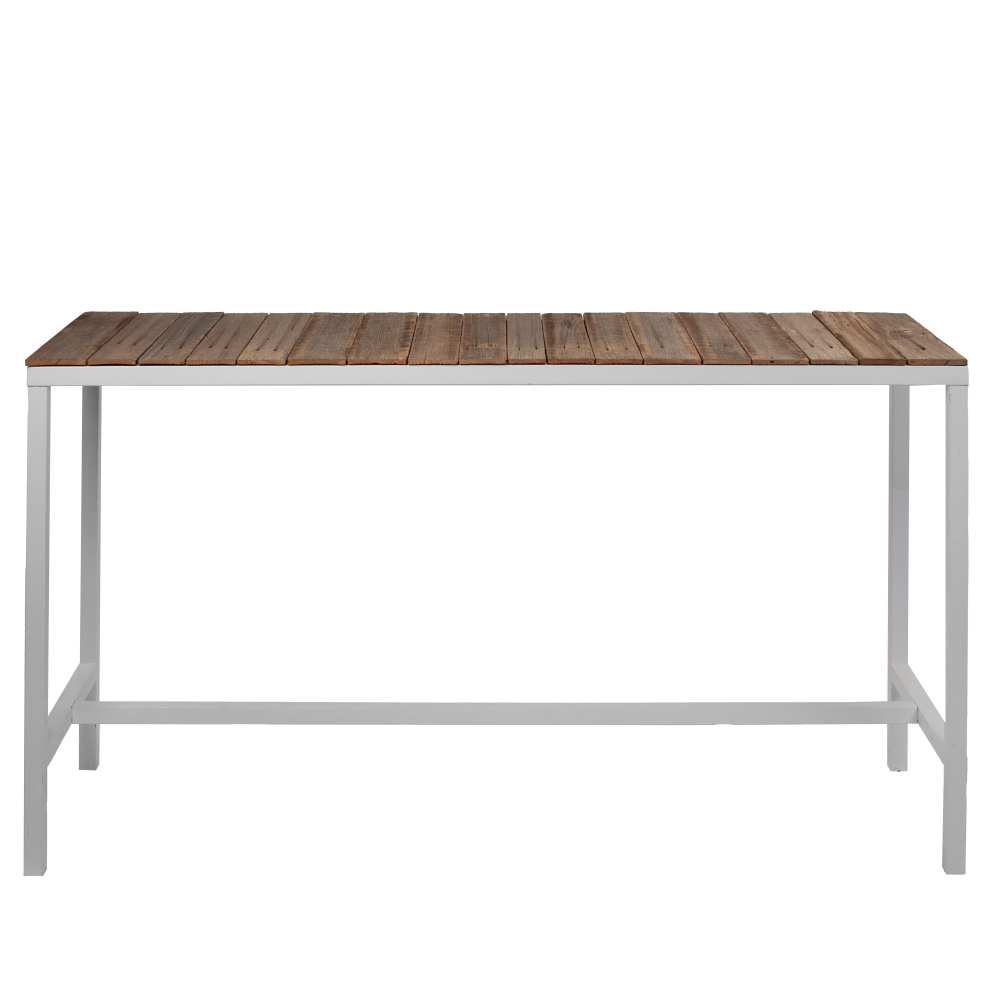 Bench Bar Rectangle - White / Rustic | Innovative Hiring - Dubai