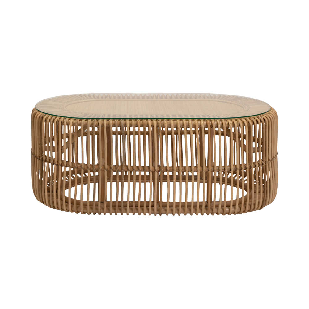 Villa Oval Coffee Table Natural Innovative Hiring Dubai